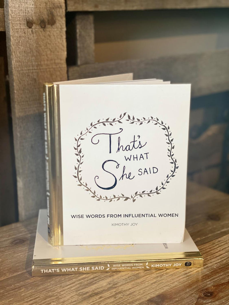 Thats What She Said Book – Darling State of Mind