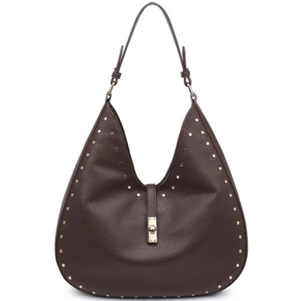 Chocolate Lock Loop Shoulder Bag – Darling State of Mind