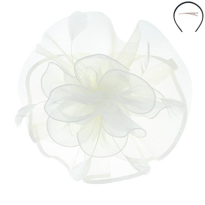 Ivory Satin Loop Fascinator – Darling State of Mind