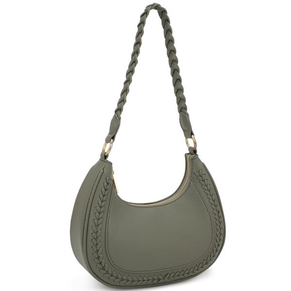 Sage Curve Braided Purse – Darling State of Mind