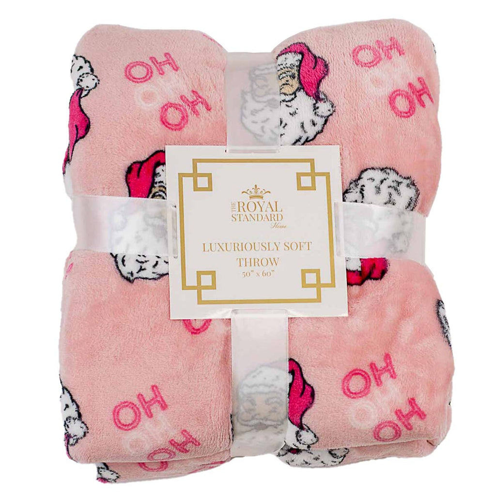 HoHoHo Santa Throw Pink 50x60 – Darling State of Mind