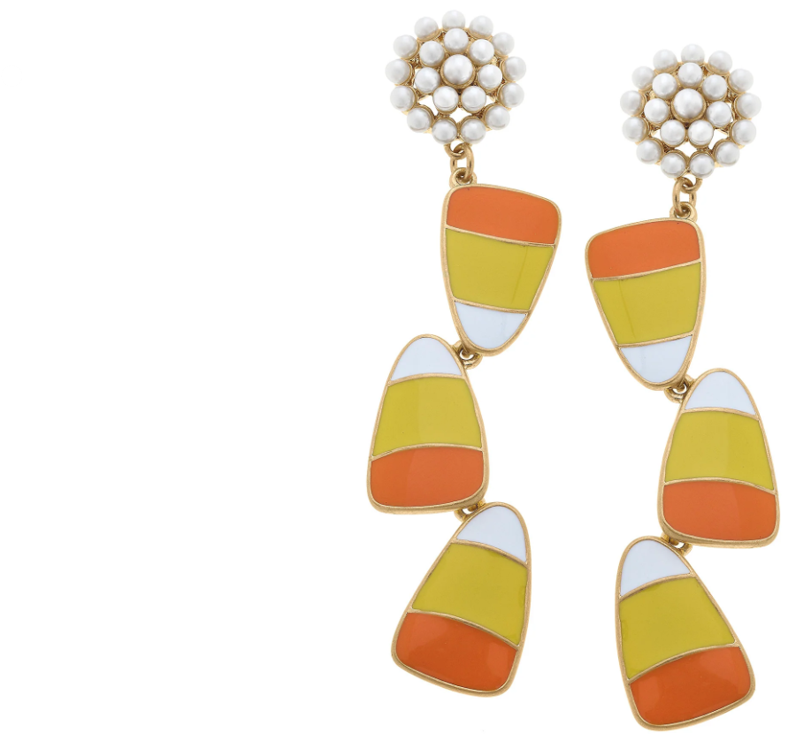 Candy Corn Drop Earring – Darling State of Mind