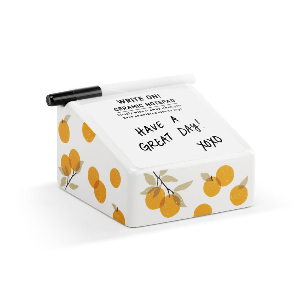 Citrus Orange Ceramic Notepad – Darling State of Mind