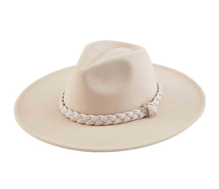 Cream Braided Fedora – Darling State of Mind