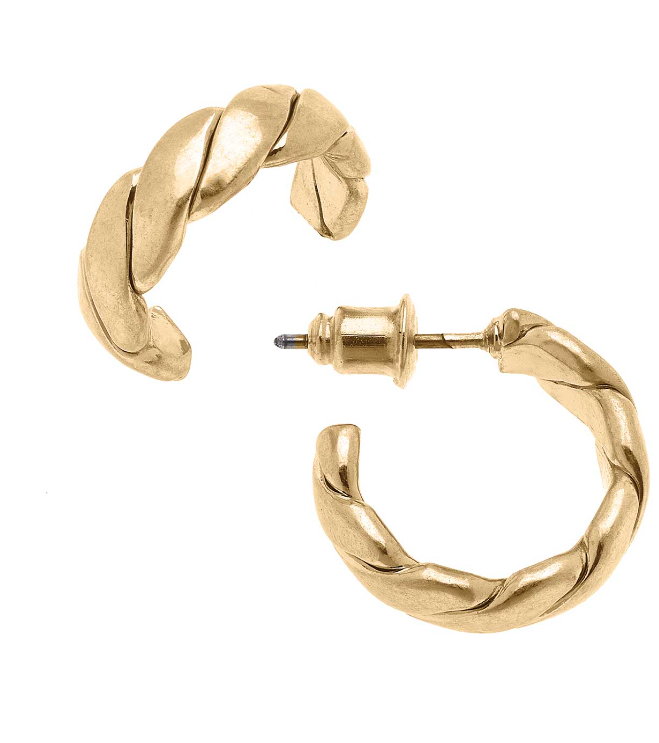 Gold Rebel Scallop Hoop – Darling State of Mind