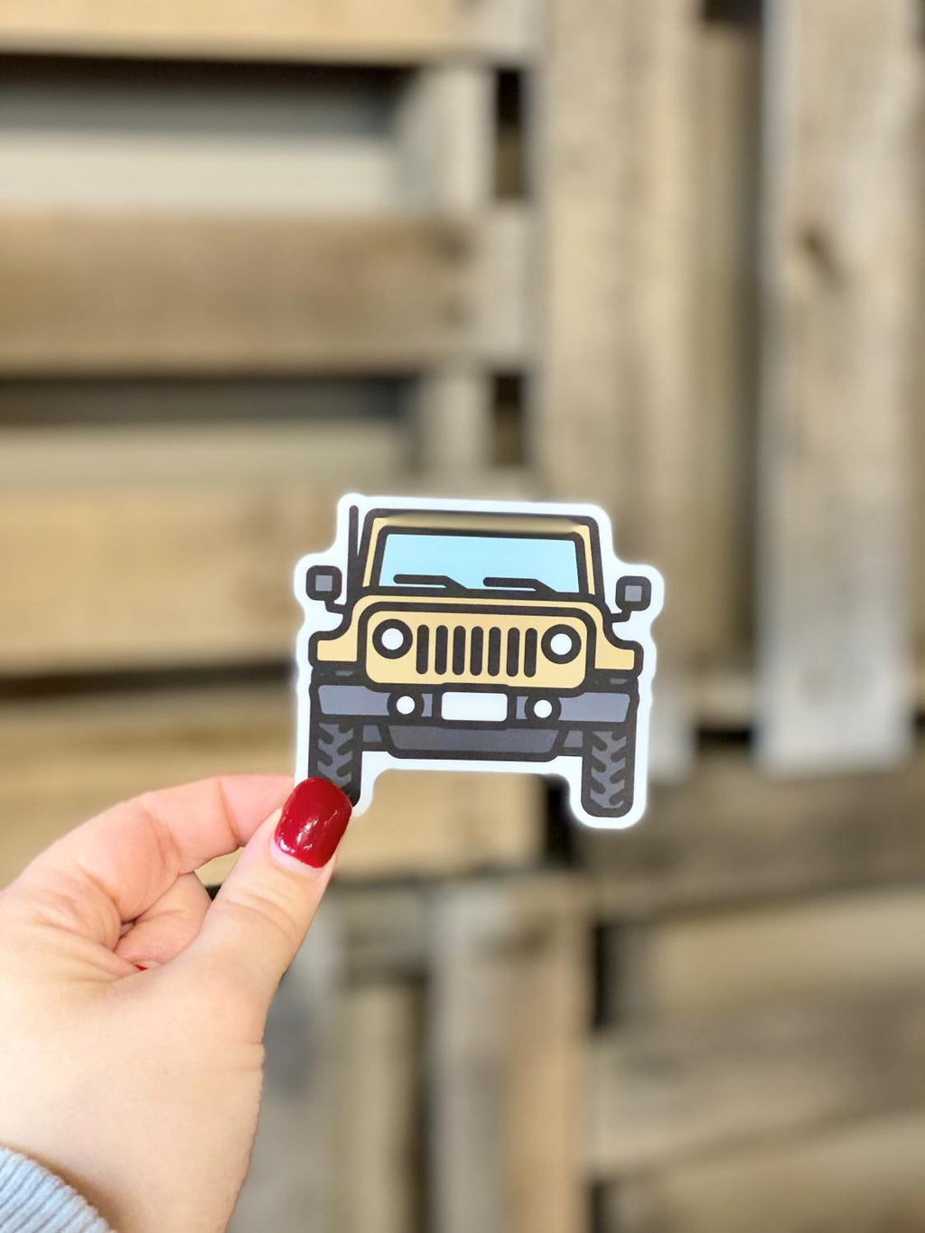 Jeep Front View Sticker – Darling State of Mind