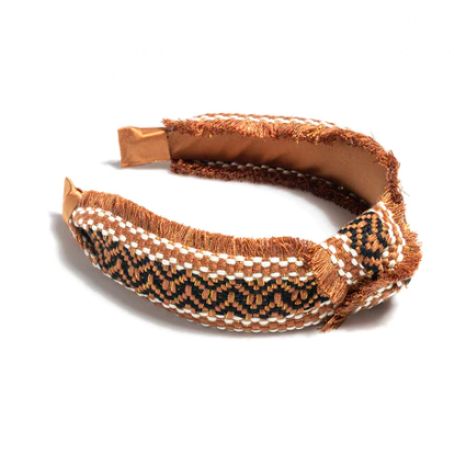 Knotted Fringe Headband Rust – Darling State of Mind