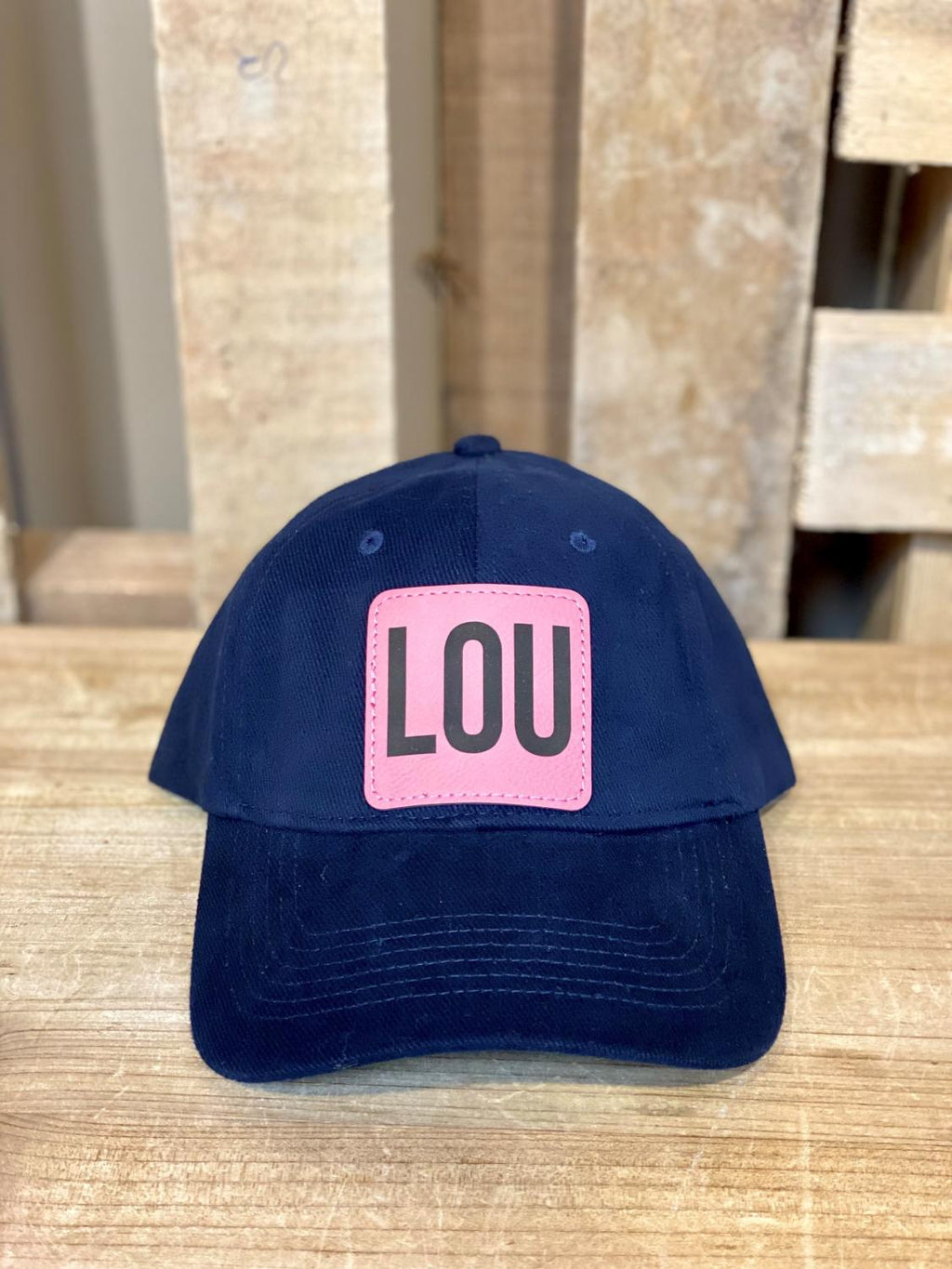 Navy/Pink LOU Hat – Darling State of Mind