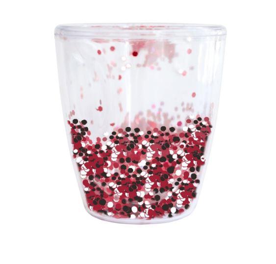 Red Acrylic Glitter Wine Cup – Darling State of Mind