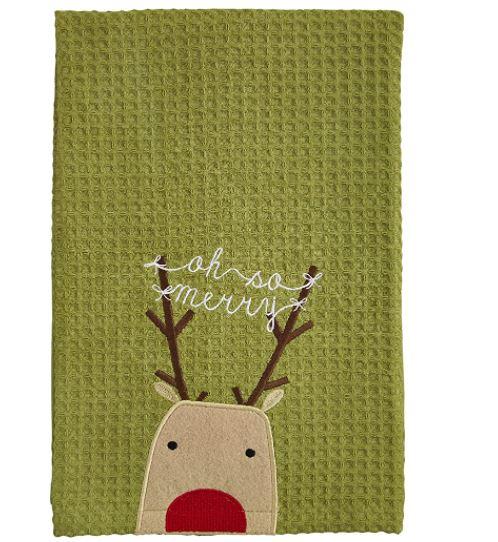 Reindeer Waffle Towel – Darling State of Mind