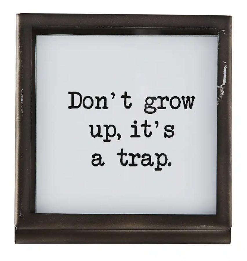 Trap Metal Saying Plaque – Darling State of Mind